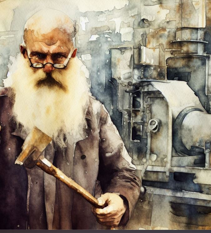 The Old Engineer and the Hammer